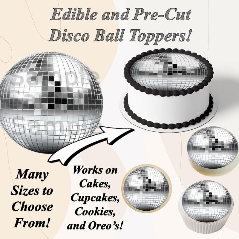 Disco Birthday Cake - Etsy