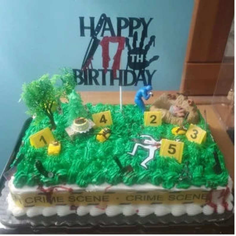 Edible Crime Scene Decals for Cakes and Cupcakes! Images Are Made From ...