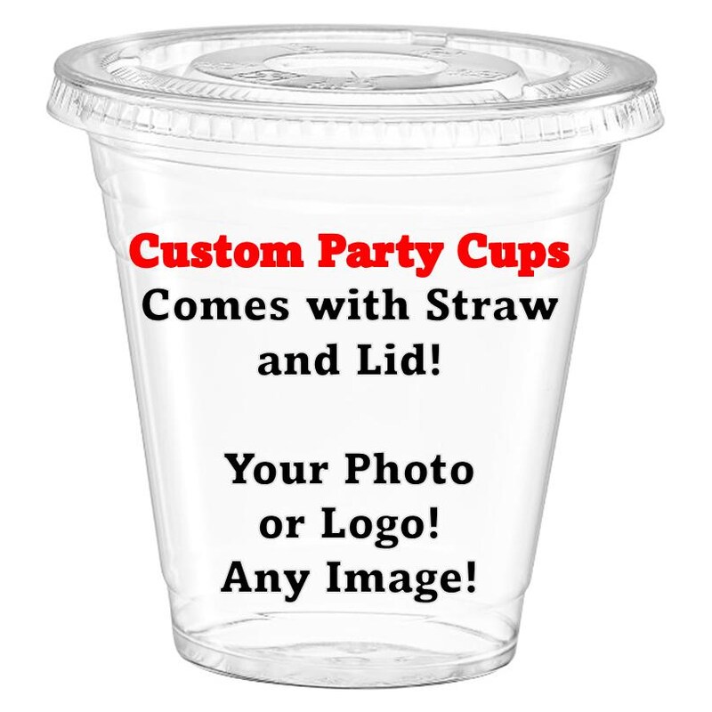 Personalized Plastic Cups - Etsy