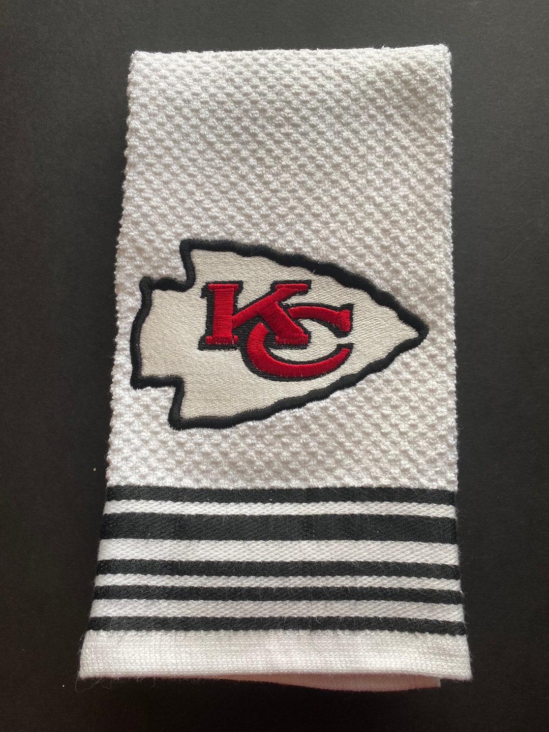 NFL Chiefs Embroidered Kitchen or Hand Towels - Etsy
