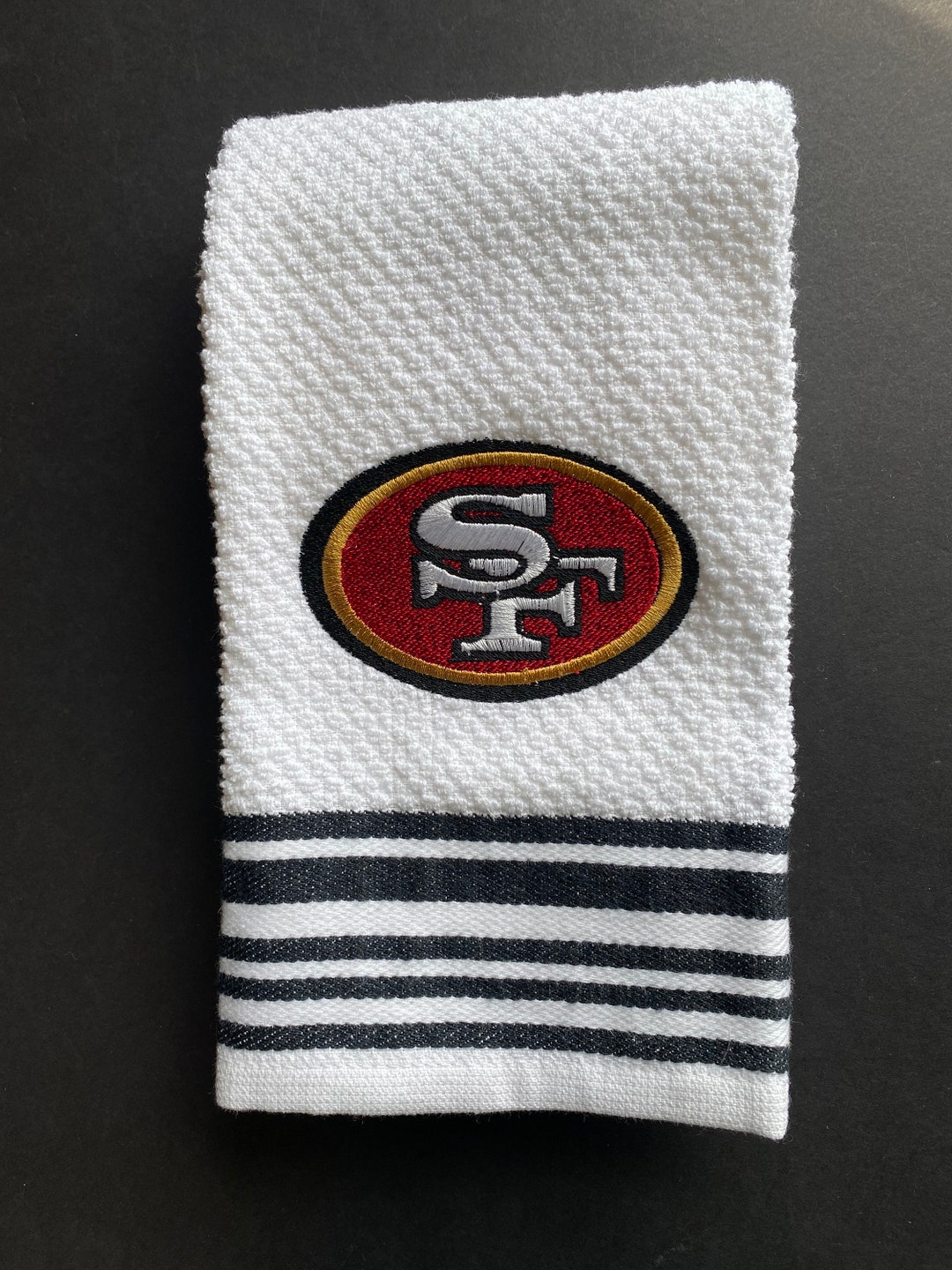 NFL 49ers Embroidered Kitchen Towel - Etsy