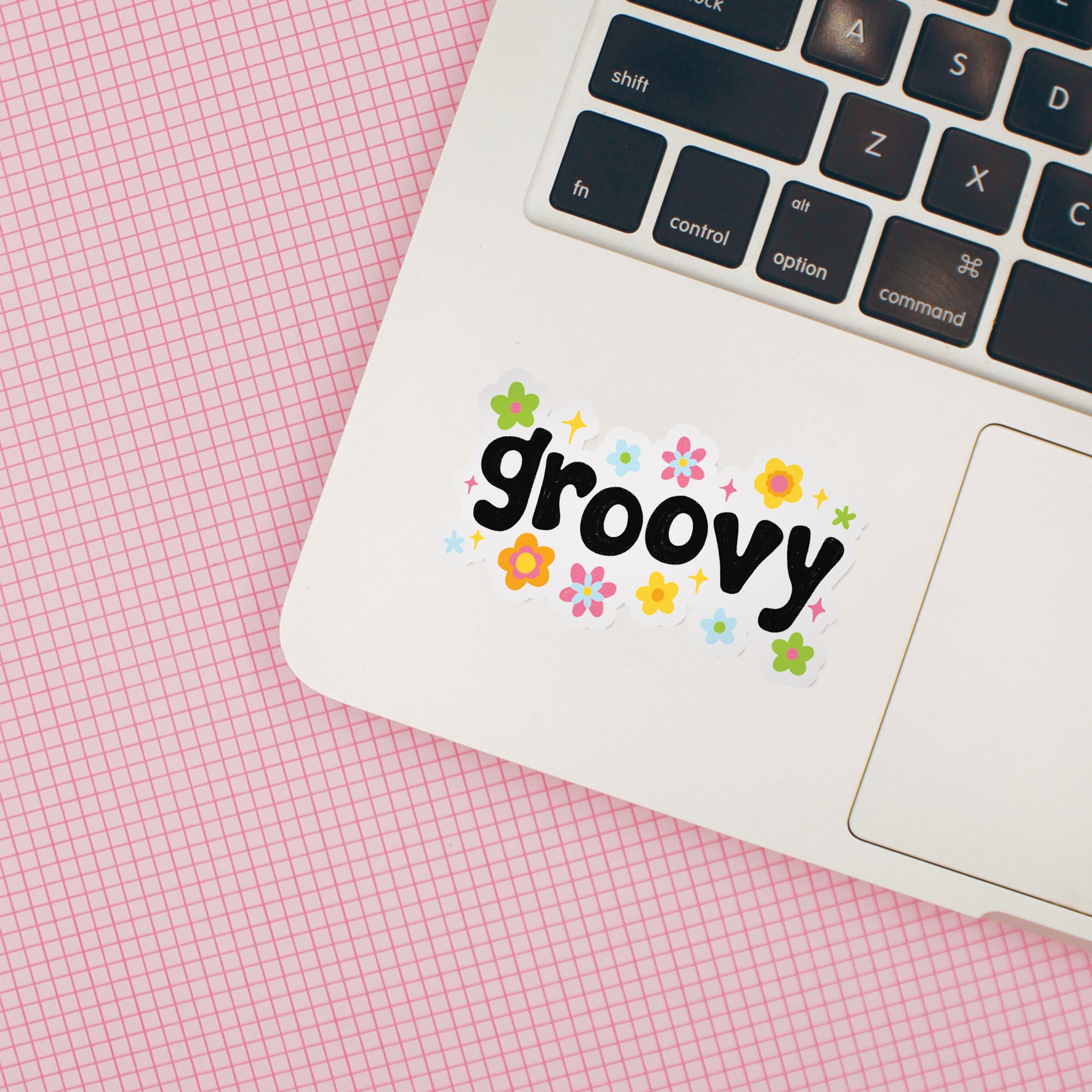 Colorful Floral Retro Groovy Sticker Rainbow Die Cut | Etsy