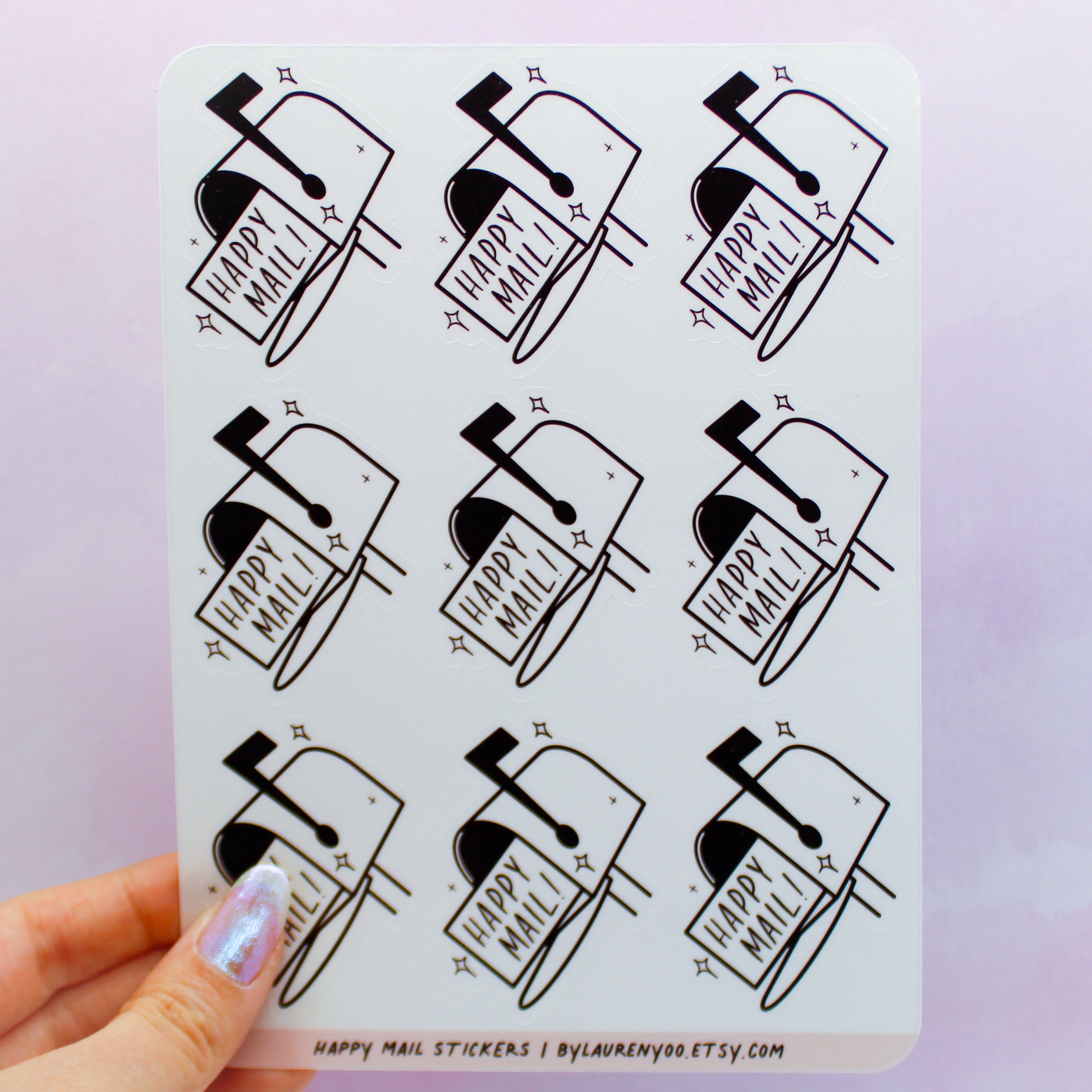 Happy Mail Stickers Sheet, Snail Mail Stickers, Happy Mail Sticker ...