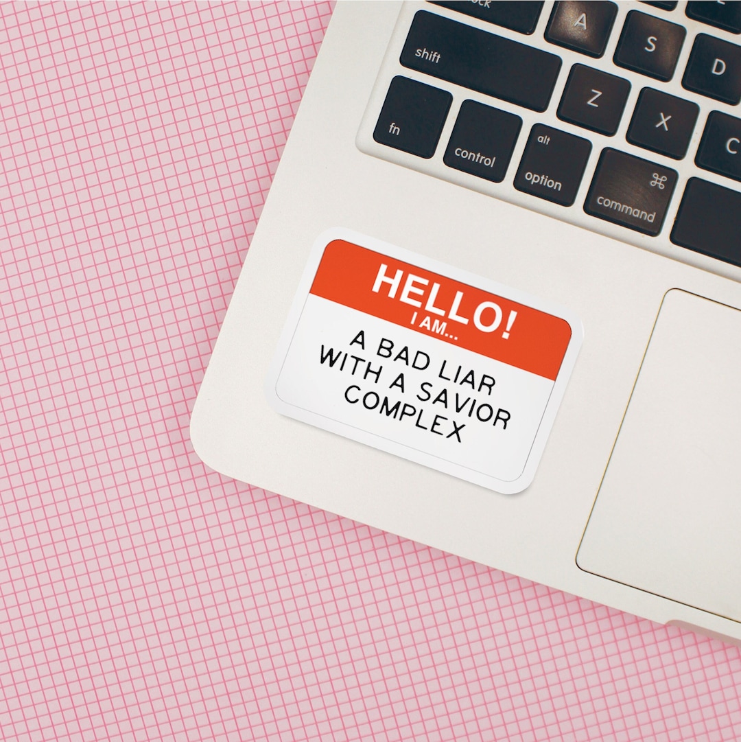 Phoebe Bridgers Sticker, Savior Complex Sticker, Name Tag Sticker ...