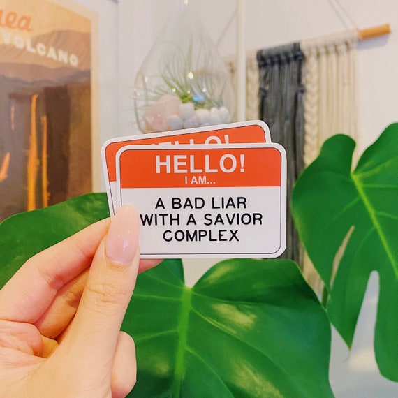 Phoebe Bridgers Sticker Savior Complex Sticker Name Tag - Etsy