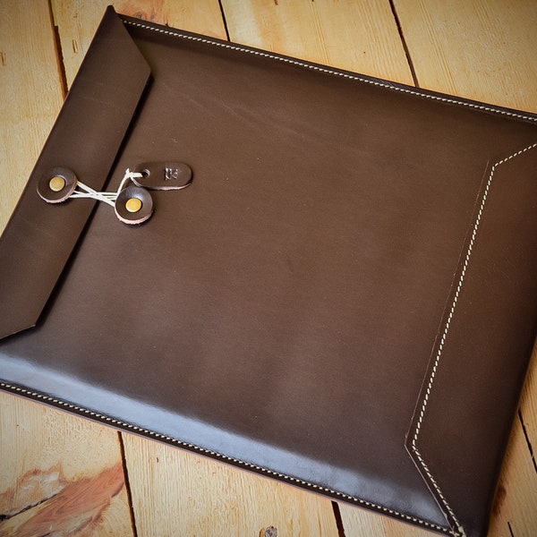 Leather folder document - Etsy España