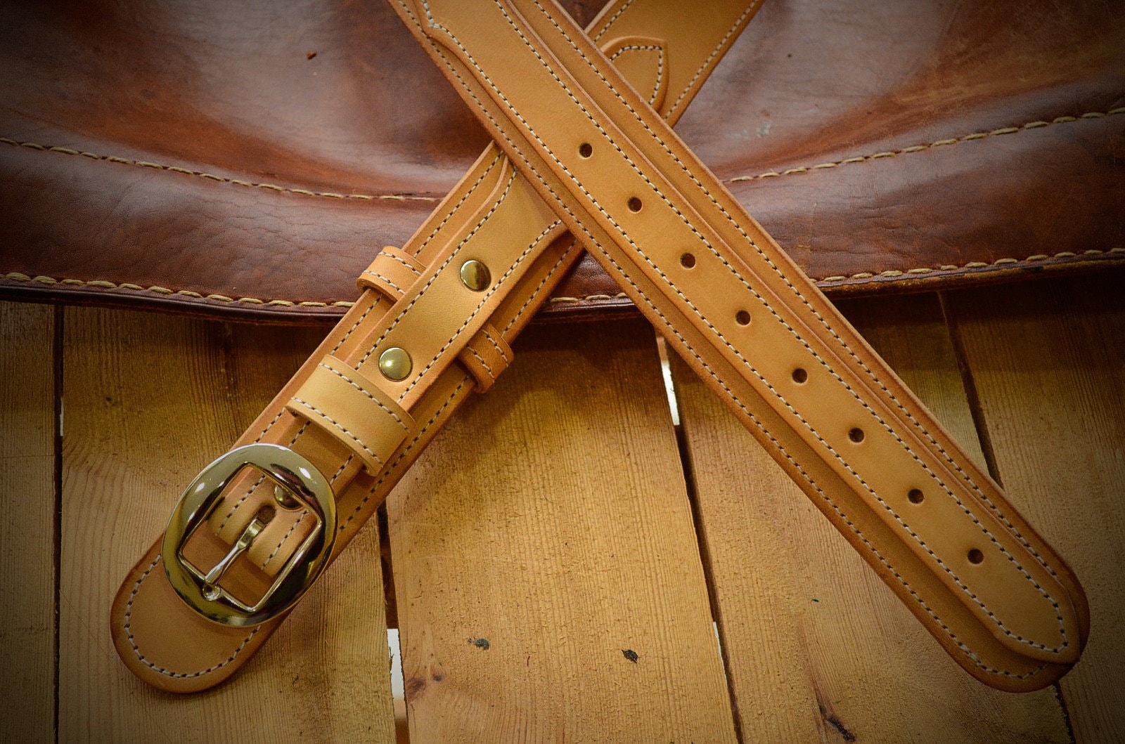 Ranger Belt- Full Grain Vegetable Tanned Leather-beeswax Patina - Etsy