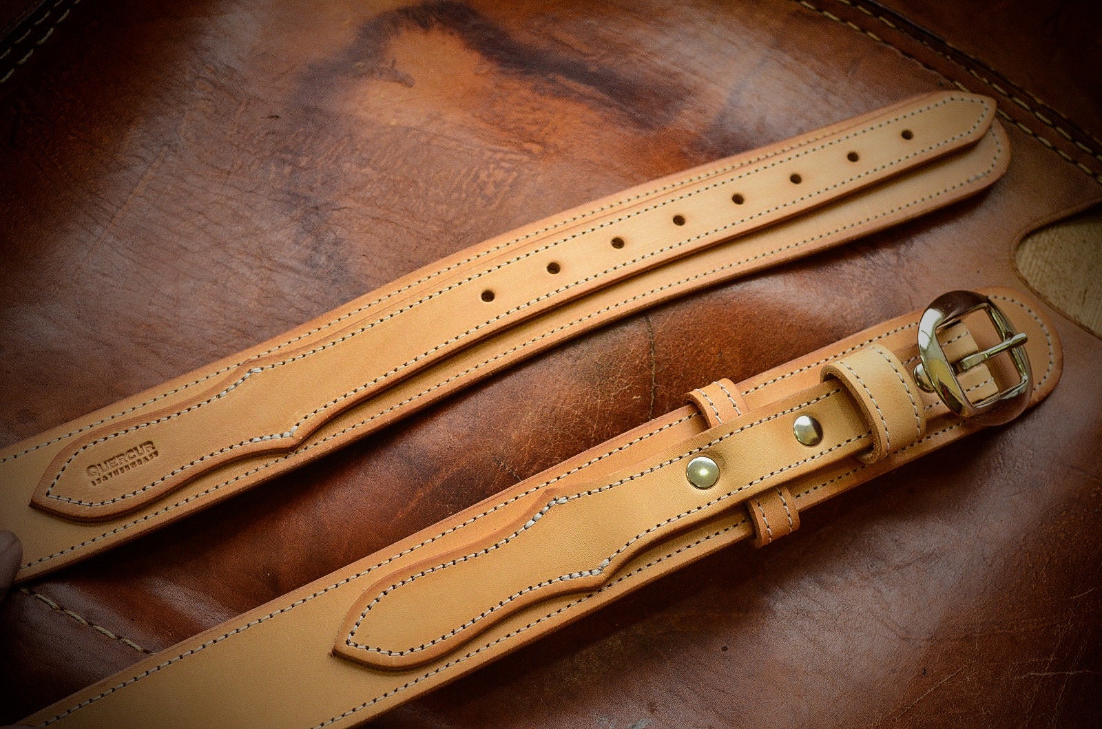 Ranger Belt- Full Grain Vegetable Tanned Leather-beeswax Patina - Etsy