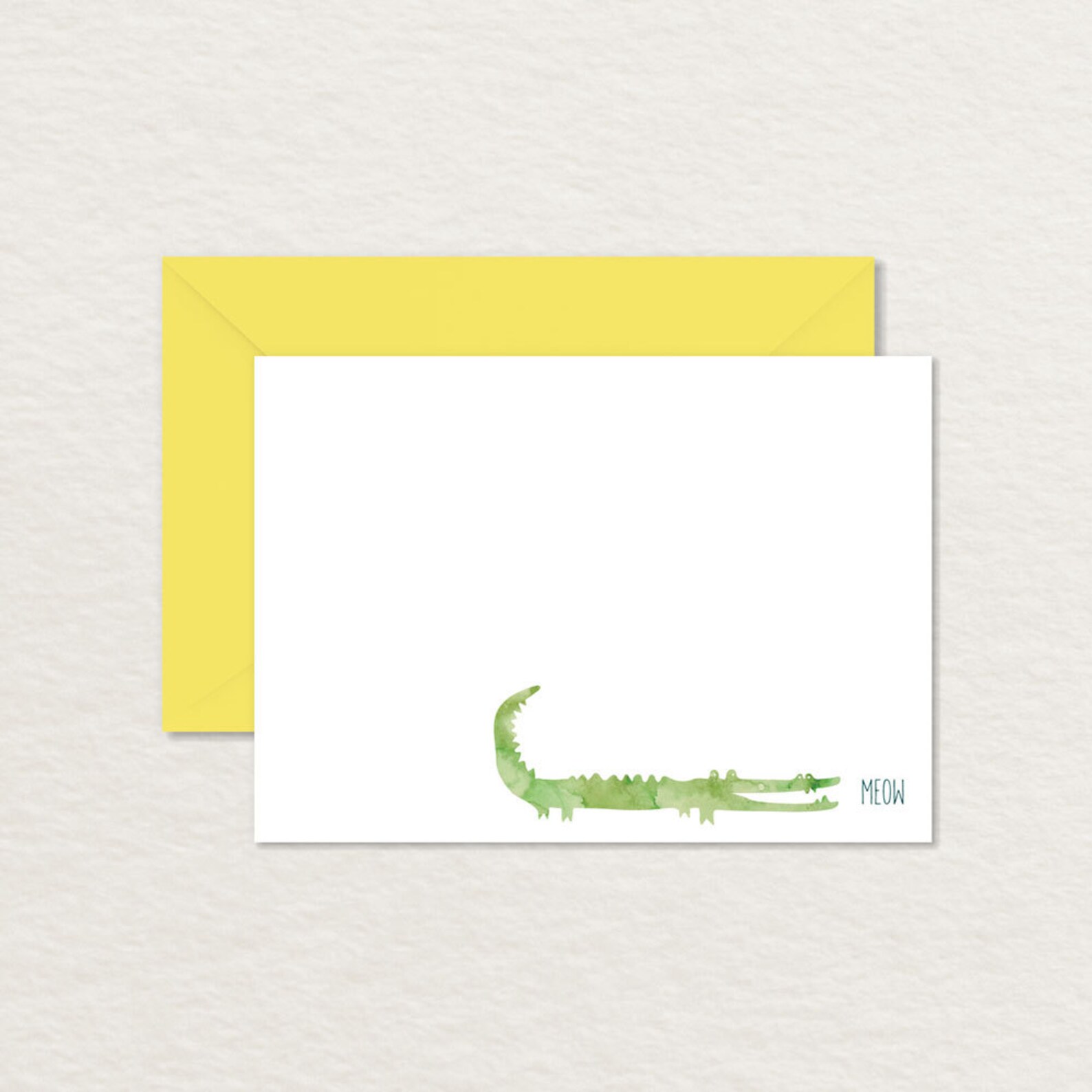 Funny Note Card / Printable Note Card / Animal Note Card / Meow ...