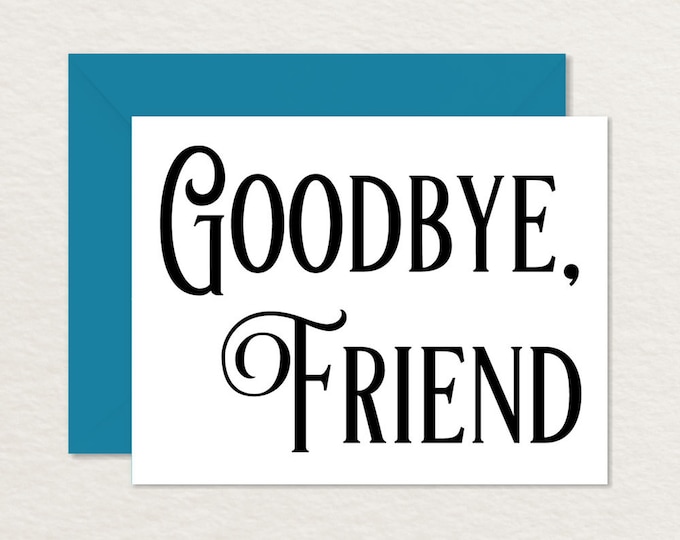 Printable Farewell Card for Best Friend Going Away Card for Coworker ...