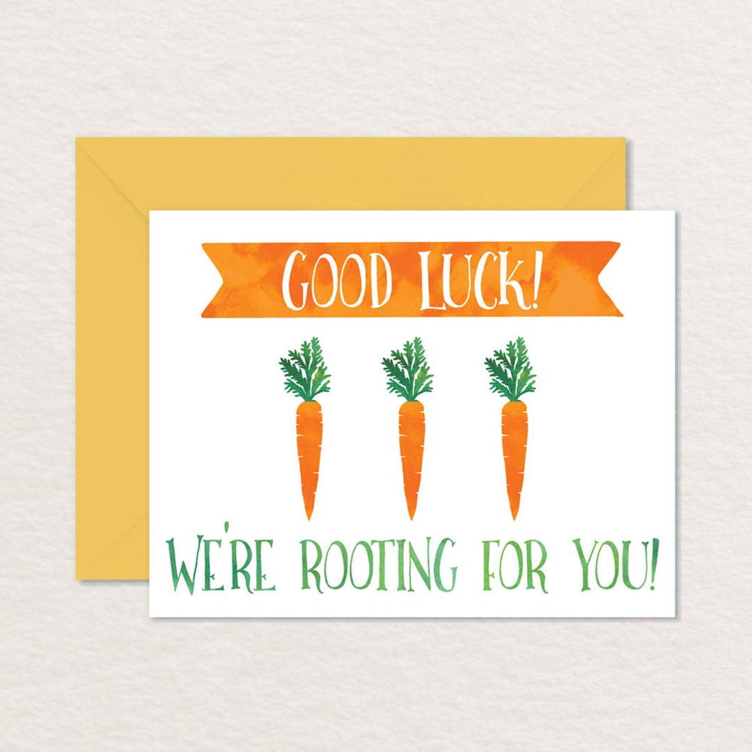 Printable Good Luck Card / A2 Printable Greeting Card / Good Luck ...