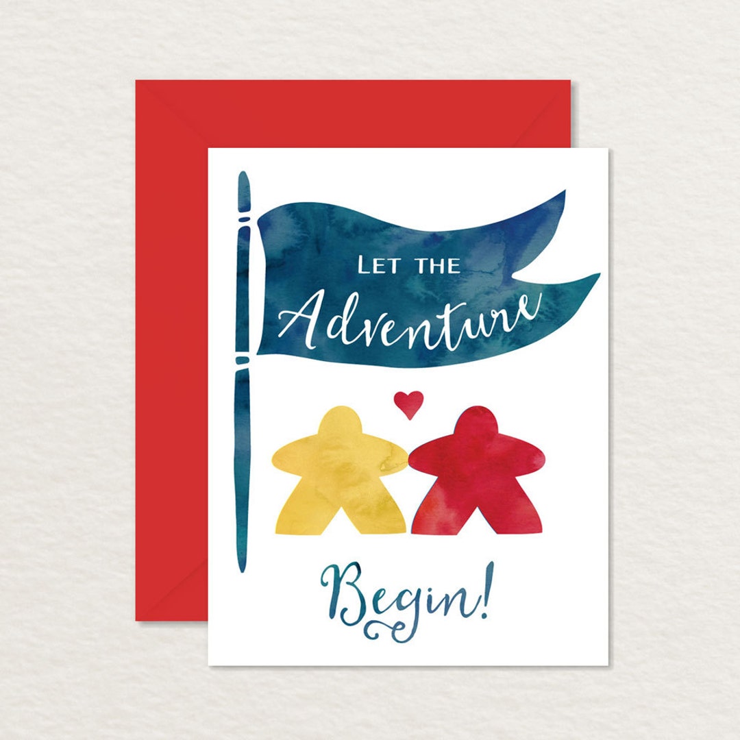 Meeples Printable Wedding Card / Printable Engagement Card ...