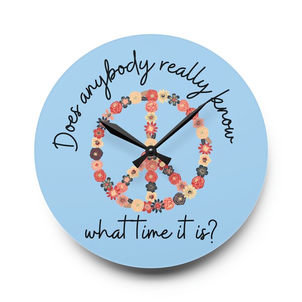 Acrylic Clock - Etsy