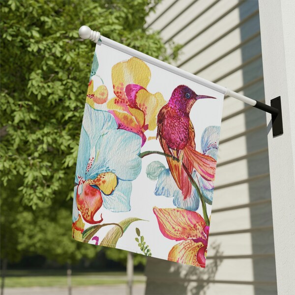 Hummingbird House Flags - Etsy