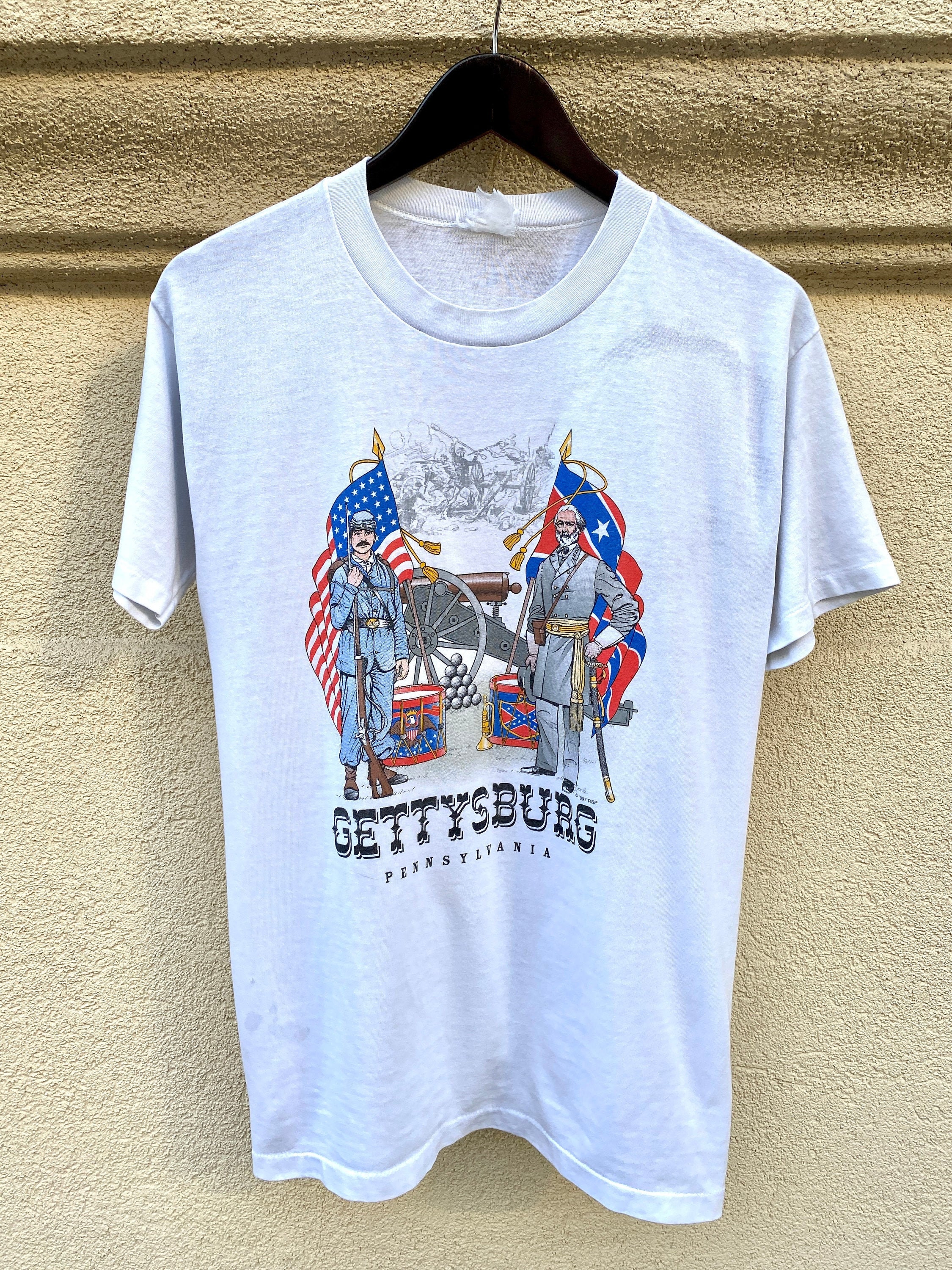 Vintage 90's Gettysburg Pennsylvania Civil War T-shirt | Etsy