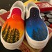 Hand Painted Custom Nature Sneakers - Etsy