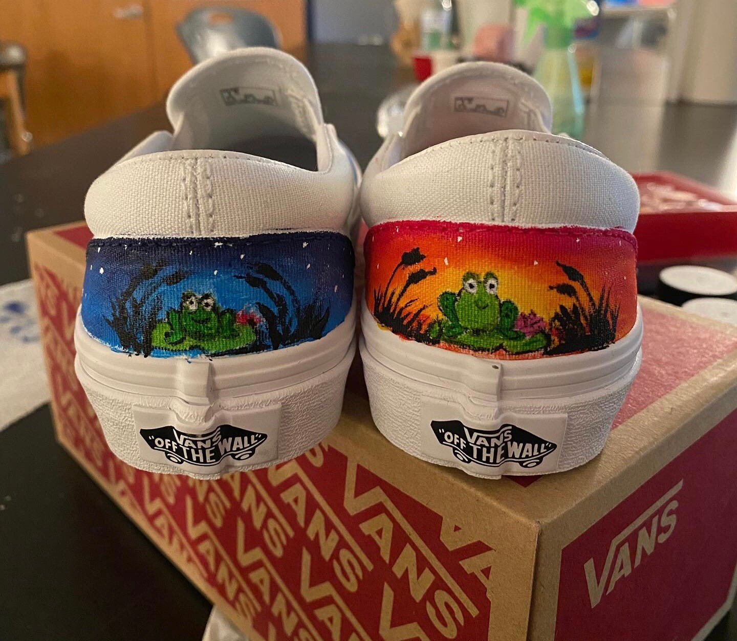 Hand Painted Custom Nature Sneakers - Etsy