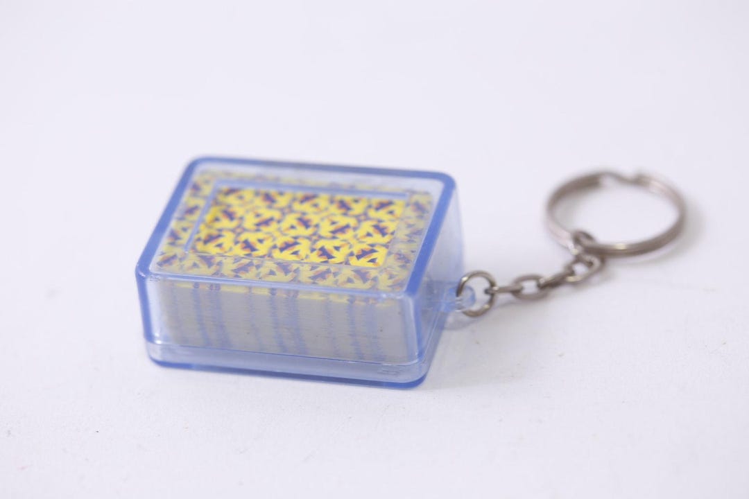Deck of Cards, Keychain, Playing Cards, Keyring, Vintage, Collectible ...