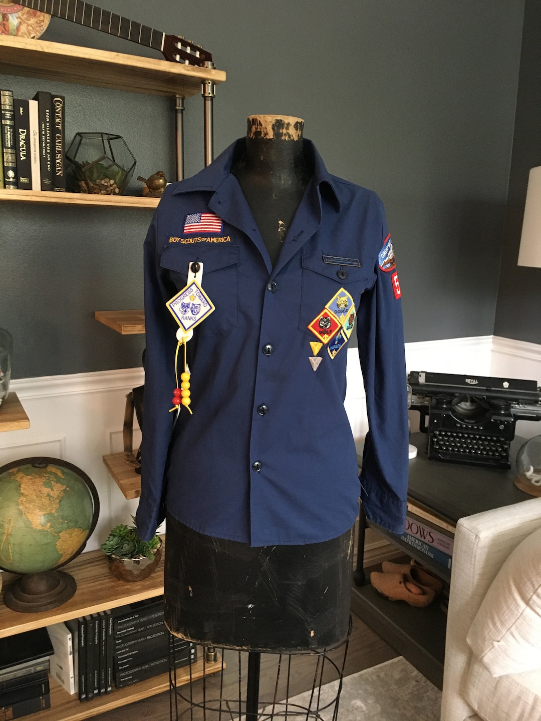 BSA, Blue, Official Shirt, Women's, Boy Scouts of America, Patches ...