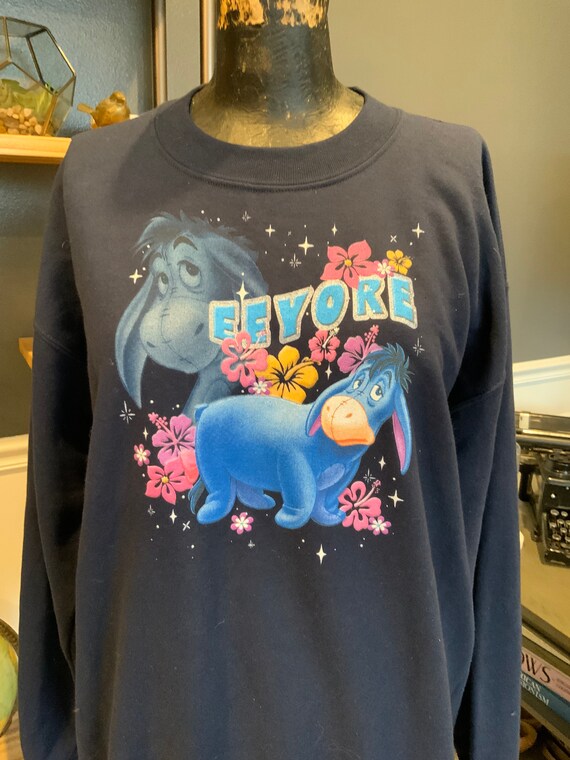 90s Winnie-the-Pooh, Eeyore, Donkey, Sweatshirt, Pull… - Gem