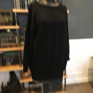 90s Kate Collins, Black, Sweater, Long, Pullover, Cowl Neck, Long ...