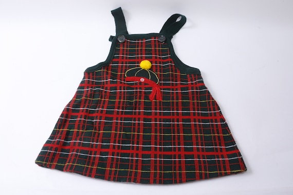 90s Red Black, Checkered Dress, Baby Girl, Dress, Fas… - Gem