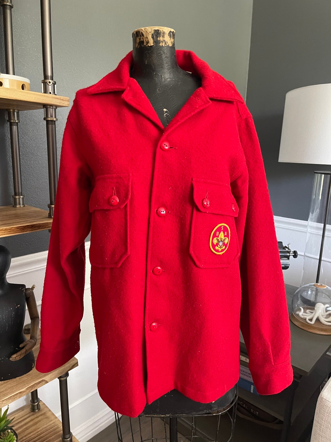 Boy Scouts of America, BSA, Warm, Red, Official Jacket, Long Sleeve ...