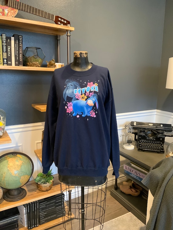 90s Winnie-the-Pooh, Eeyore, Donkey, Sweatshirt, Pull… - Gem