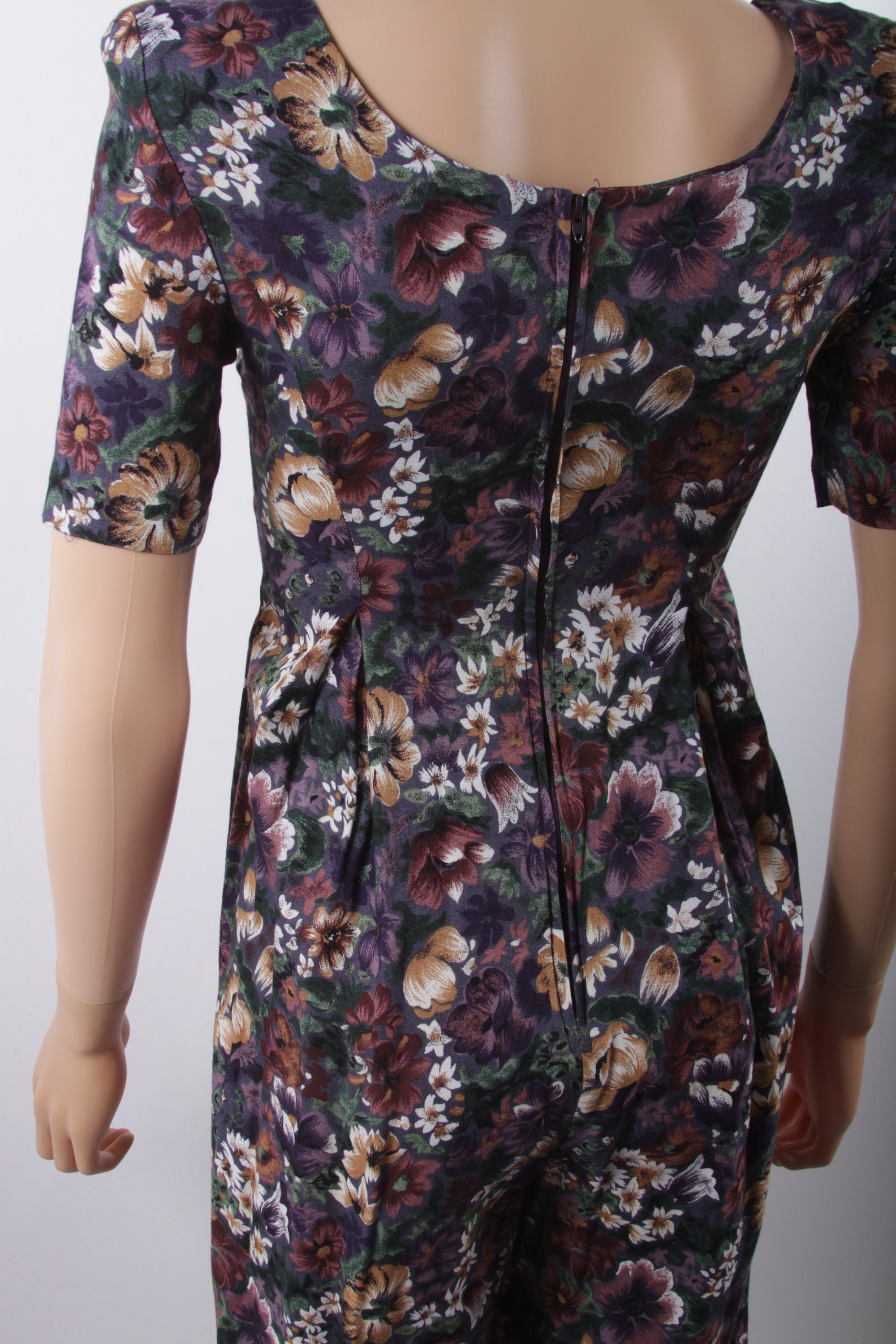 Koolates Culottes Purple Floral Flowers Short Sleeves - Etsy