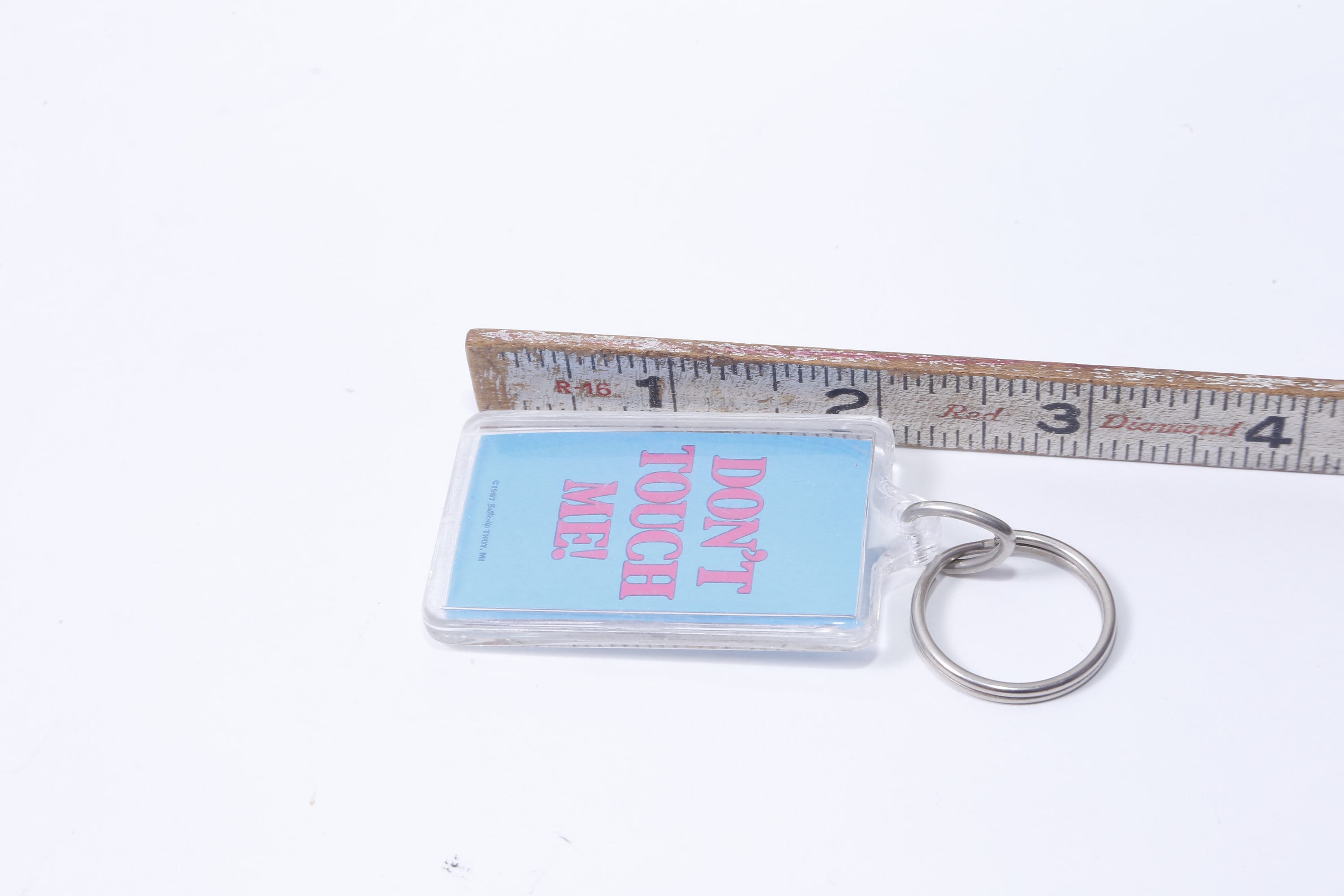 Don't Touch Me, Funny, Humorous, Button-up, 1987, Key Chain Don't Touch Me, Funny, Humorous, Button-up, 1987, Key Chain