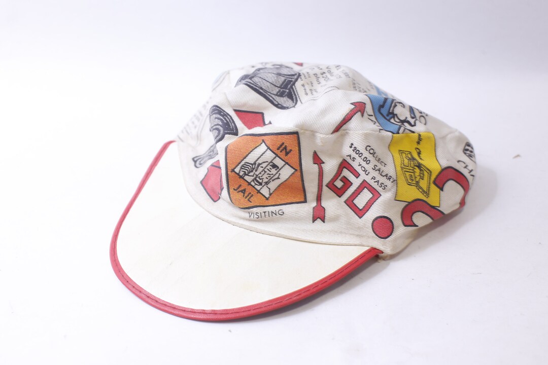 Monopoly Hat, Painters Style, Cloth Cap, Merchandise, Vintage, ~ 240502 ...