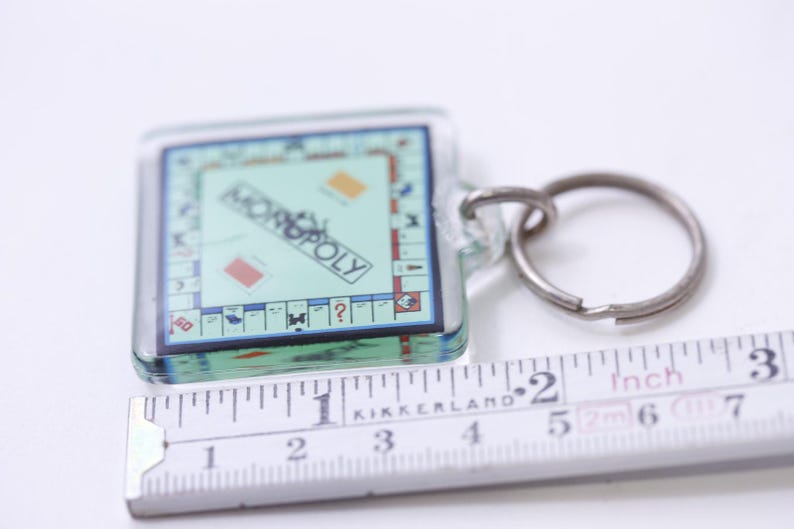 Hasbro, Monopoly, Keychain, Board Game, Vintage, Key Ring, Accessory ...