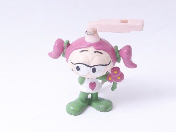 80s the Snorks Casey Girl With Flowers 3 Key Chain | Etsy