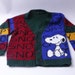 Peanuts, Snoopy, Sweater, Children's, Cardigan, V Neck, Long Sleeve ...