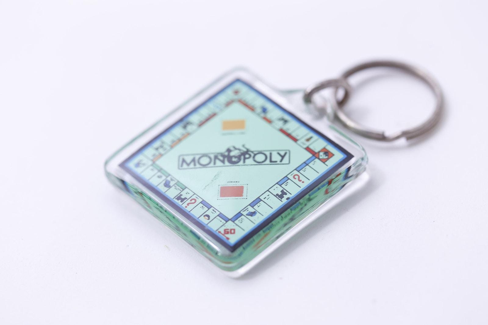 Hasbro, Monopoly, Keychain, Board Game, Vintage, Key Ring, Accessory ...