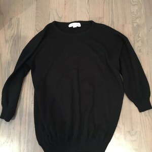 90s Kate Collins, Black, Sweater, Long, Pullover, Cowl Neck, Long ...