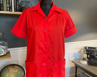 Side Button Lab Coat - Etsy