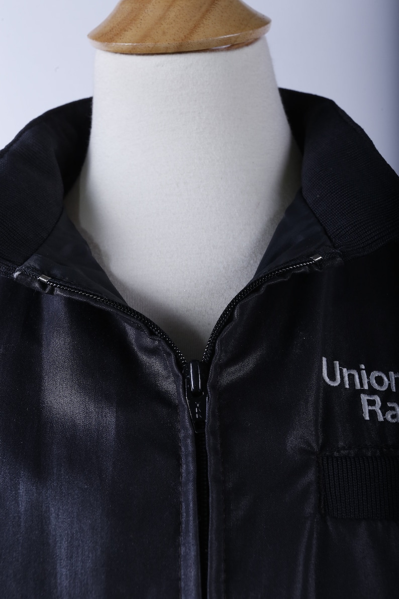 Black Leather Jacket, Union Pacific Railroad, Employee Only, Long ...