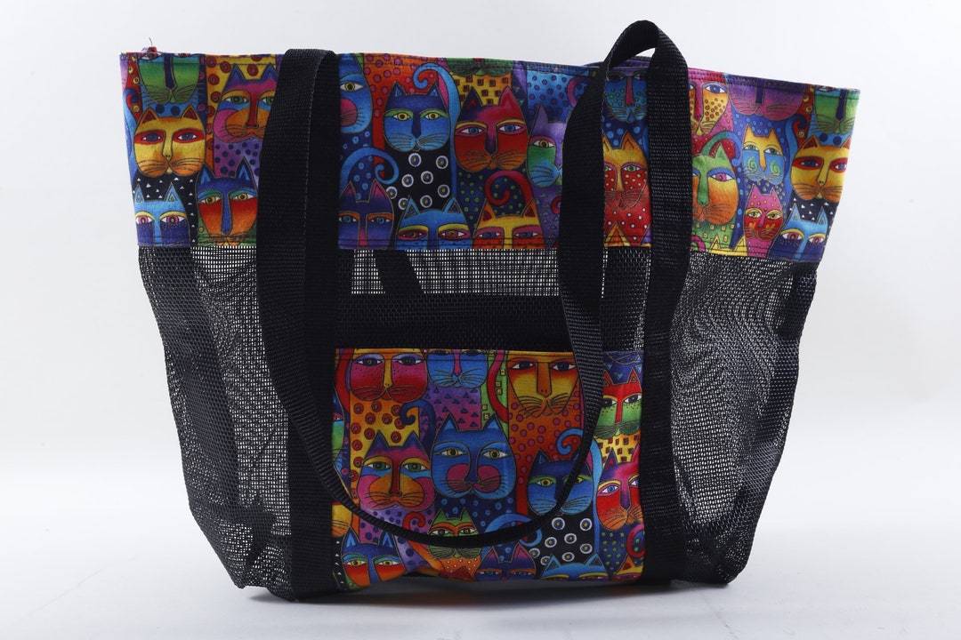 Laura Burch, Handbag, Black, Cats, Animals, Transparent, Long Handles ...