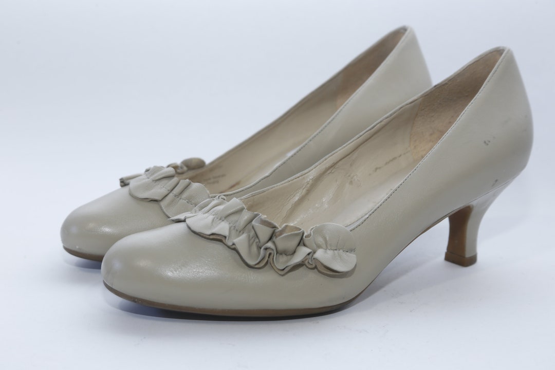 Naturalizer, Gray, Pumps, Shoes, Leather Upper, Size 7 1/2, 1990s ...