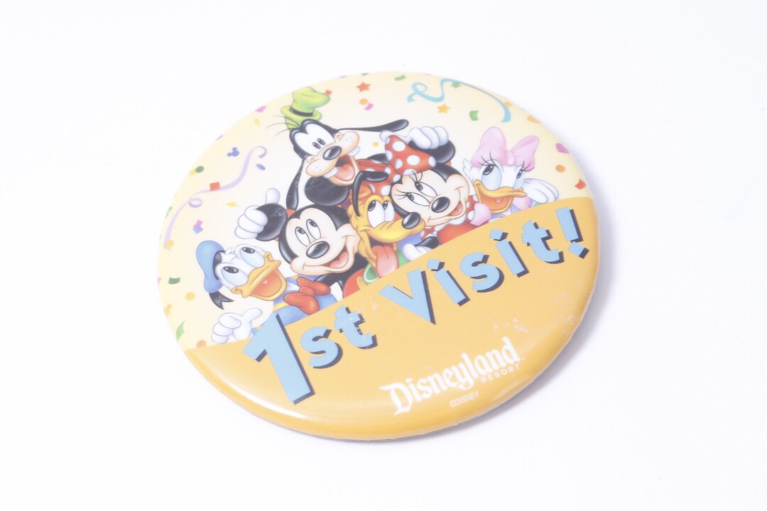 Disneyland Resort, 1st Visit, Cartoon Characters, 3", Pin, Badge ...