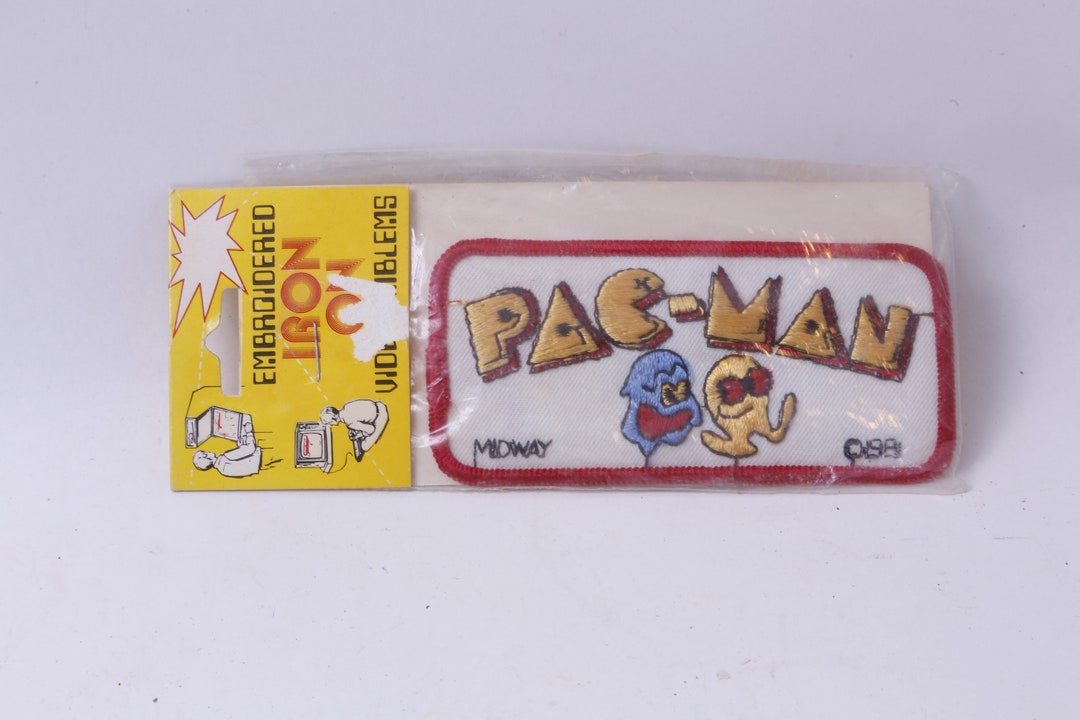 Pac-man, Midway, 1981, Iron-on, Applique, Video Game, Emblem, Patch ...