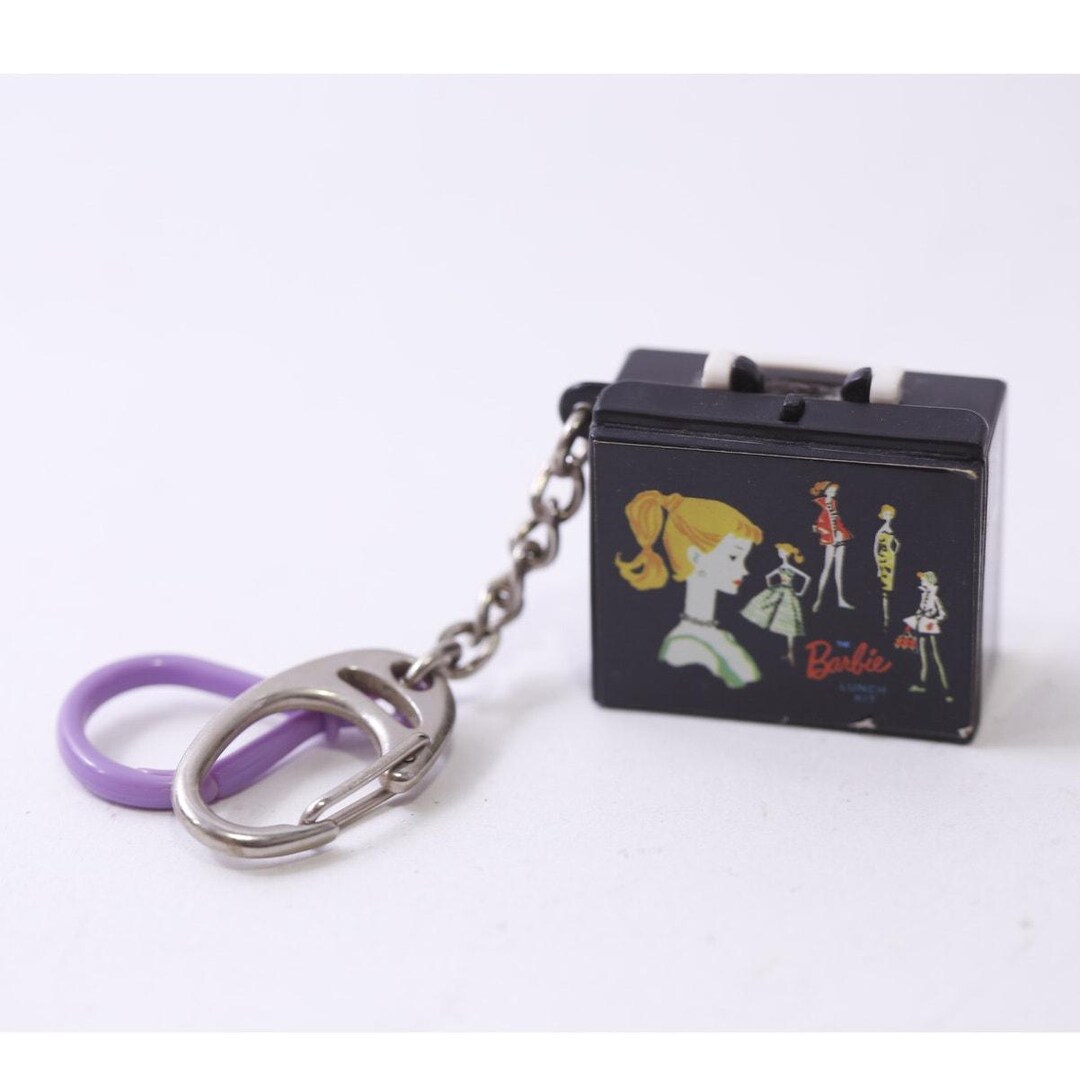 Barbie, Tiny Lunchbox, Keychain, Black, Keyring, Toy Memorabilia ...