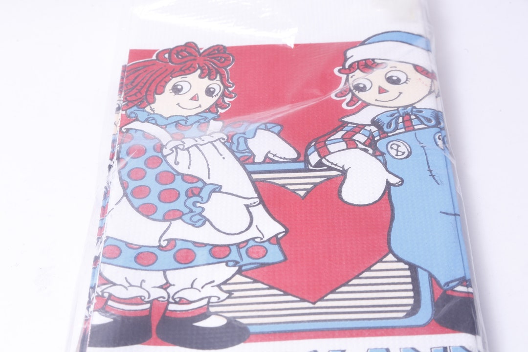 Raggedy Ann, Raggedy Andy, Tablecover, Tablecloth, Party, Kids ...