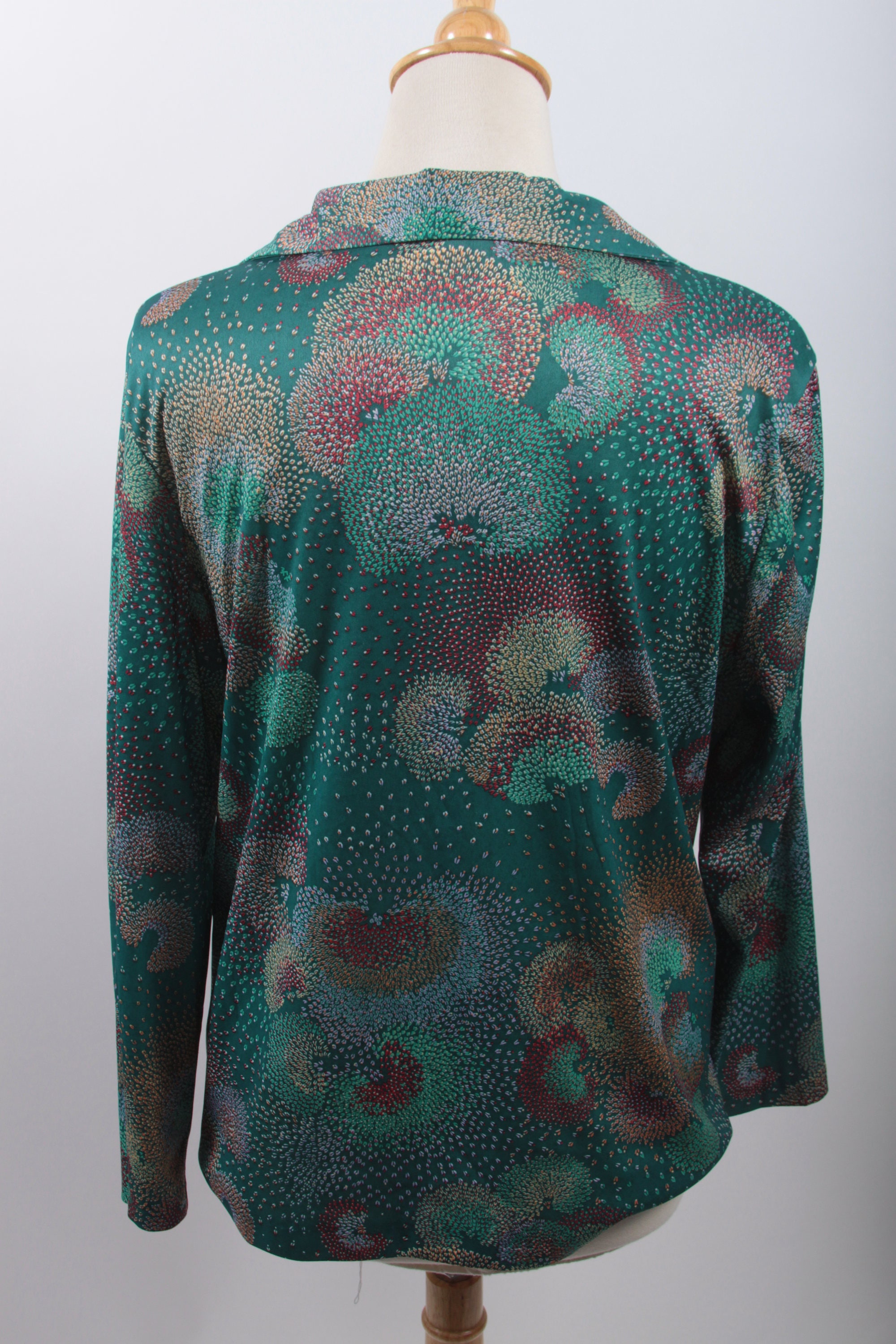 Pykettes Vintage Shirt Fancy Retro night Out Top Abstract - Etsy UK