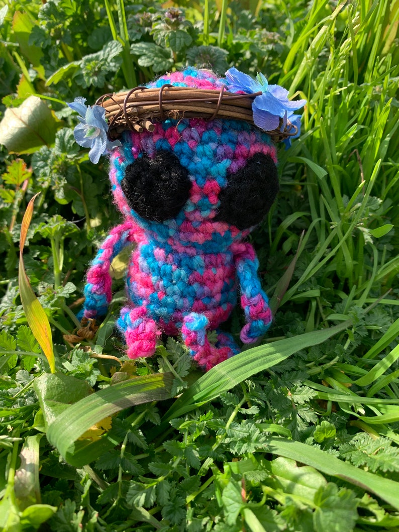 Nayiabird's Prayer Doll | Crochet Doll, Opalite Heart, Crystal Heart ...