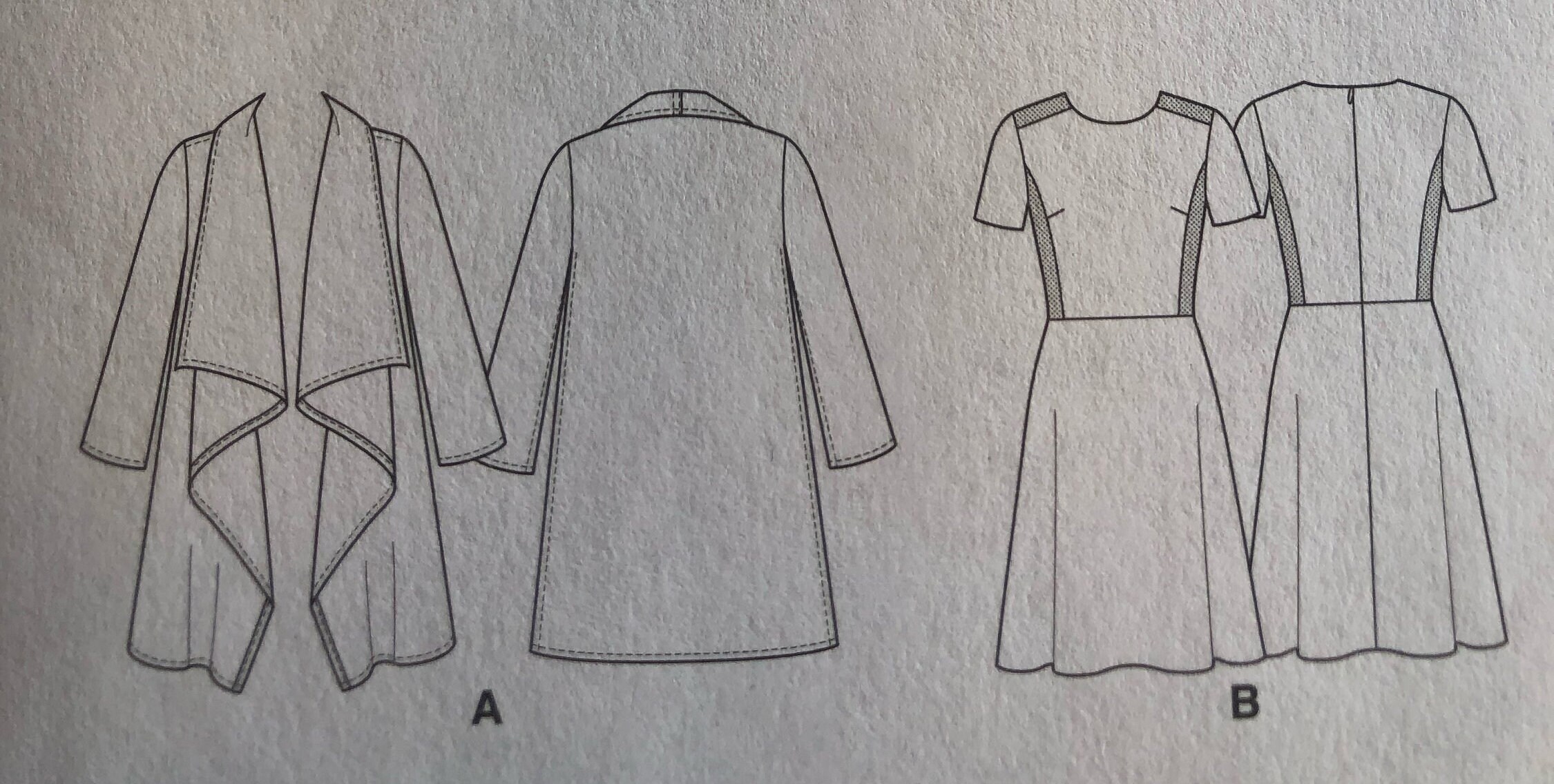 Butterick B6244 Sewing Pattern, Misses' Coat and Dress, UNCUT and ...