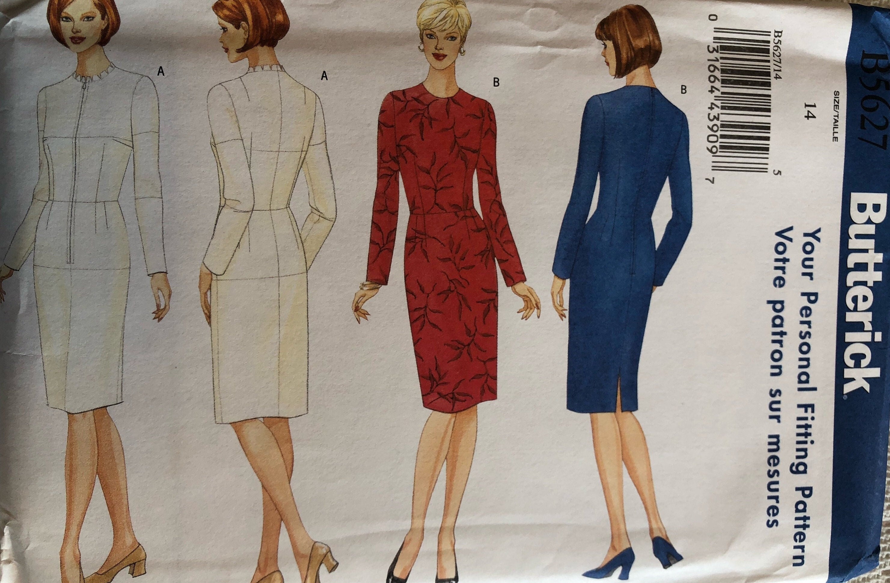 Sewing & Needlecraft Sewing & Fiber Butterick B5627 Personal Fitting ...