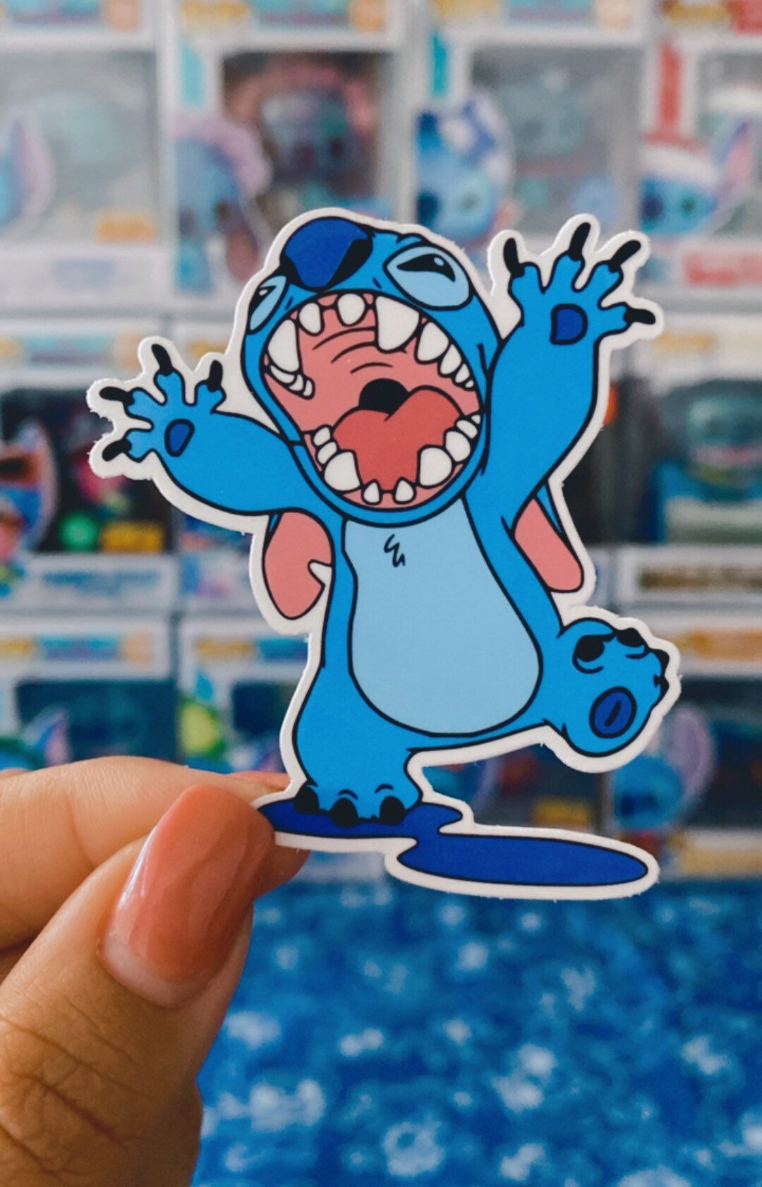 Stitch Godzilla Sticker - Etsy