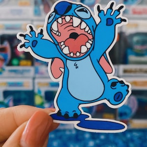 Stitch Godzilla Sticker - Etsy